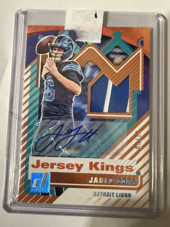 2025 Jared Goff Jersey King Auto /10 & Goff Zebra Chase Pack. Read ...