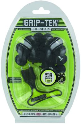Grip Tek Metal 6mm Thread Golf Shoe Spikes Metal Winter Spikes Softspikes Champ | eBay