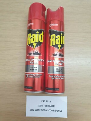 RAID LONG LASTING ANT & COCKROACH KILLER SPRAY300ML X2 Just £12.39 FREE ...