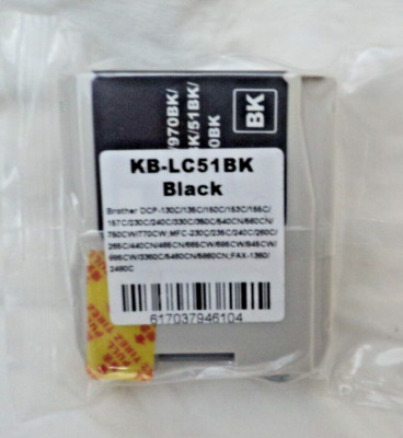 Brother LC51BK Black Ink Cartridge Genuine Original OEM | eBay