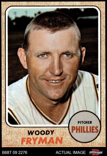 1968 Topps #112 Woody Fryman * Phillies COMMON VARIATION 8 - NM/MT | eBay