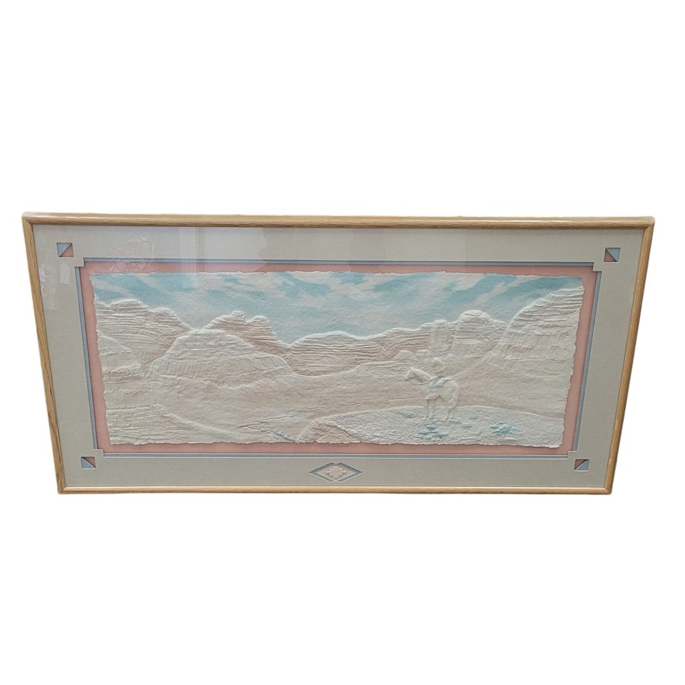 Figi Graphics Signed By Wess Dahlburg Navajo Canyon Cast Paper 3D Art ...