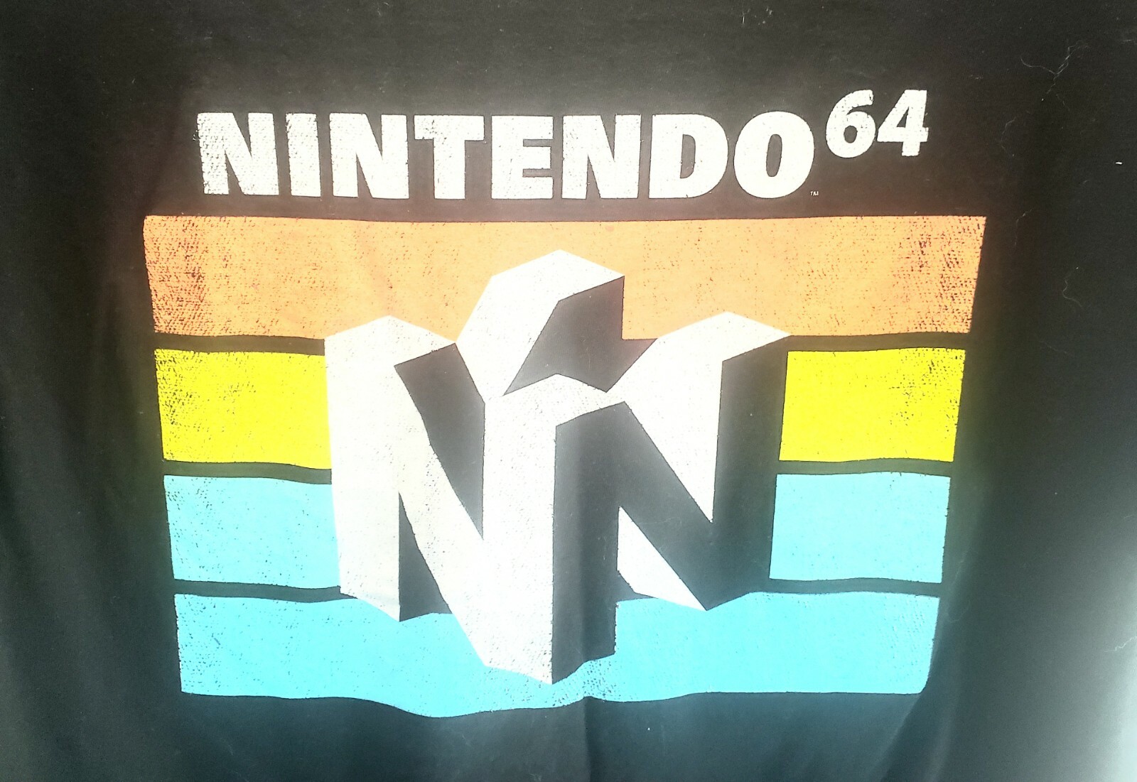 Official Nintendo N64 Large Logo T-Shirt Size L Ninte… - Gem