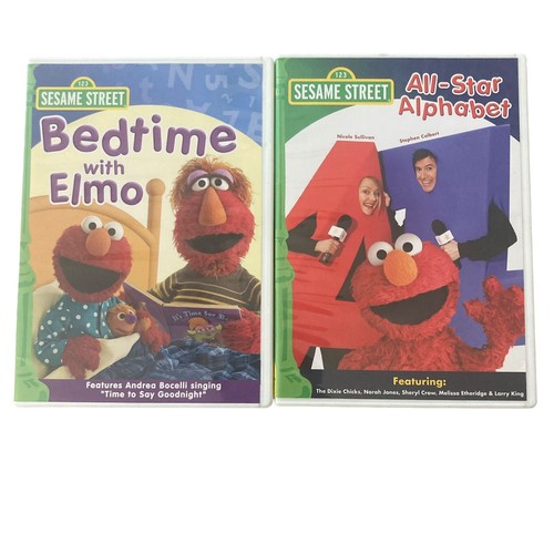 Sesame Street DVD Lot Of 2-Bedtime with Elmo, All-Star Alphabet Kids ...