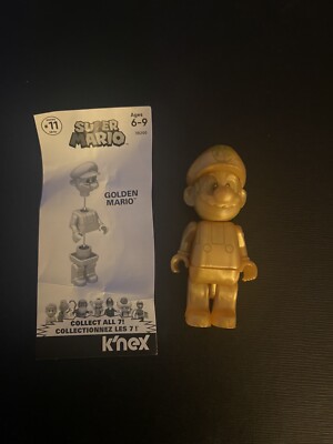 K’nex Nintendo Super Mario Bros Series 6 Gold Mario Figure | eBay