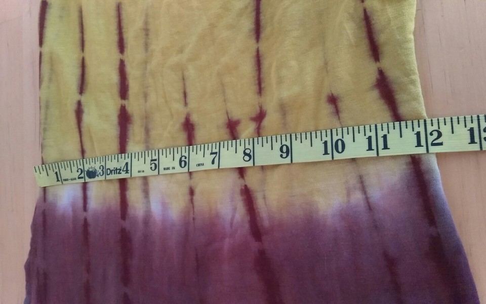 BLACK BEAD DRESS Backless Stretch Sexy Urban TIE DYE PRINT Yellow RAYON ...