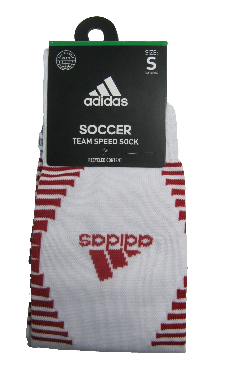 Adidas Team Speed Soccer OTC Socks Size S White/Red 1 Pair For Youth ...
