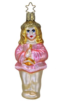 Inge Glas OWC 10007 Little Angel with Horn German Glass Orn NEW w/FREE ...