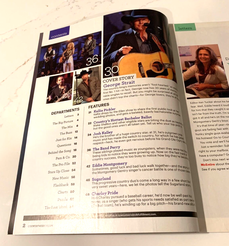 Country Weekly Magazine March 2011 George Strait Garth Brooks Sugarland ...