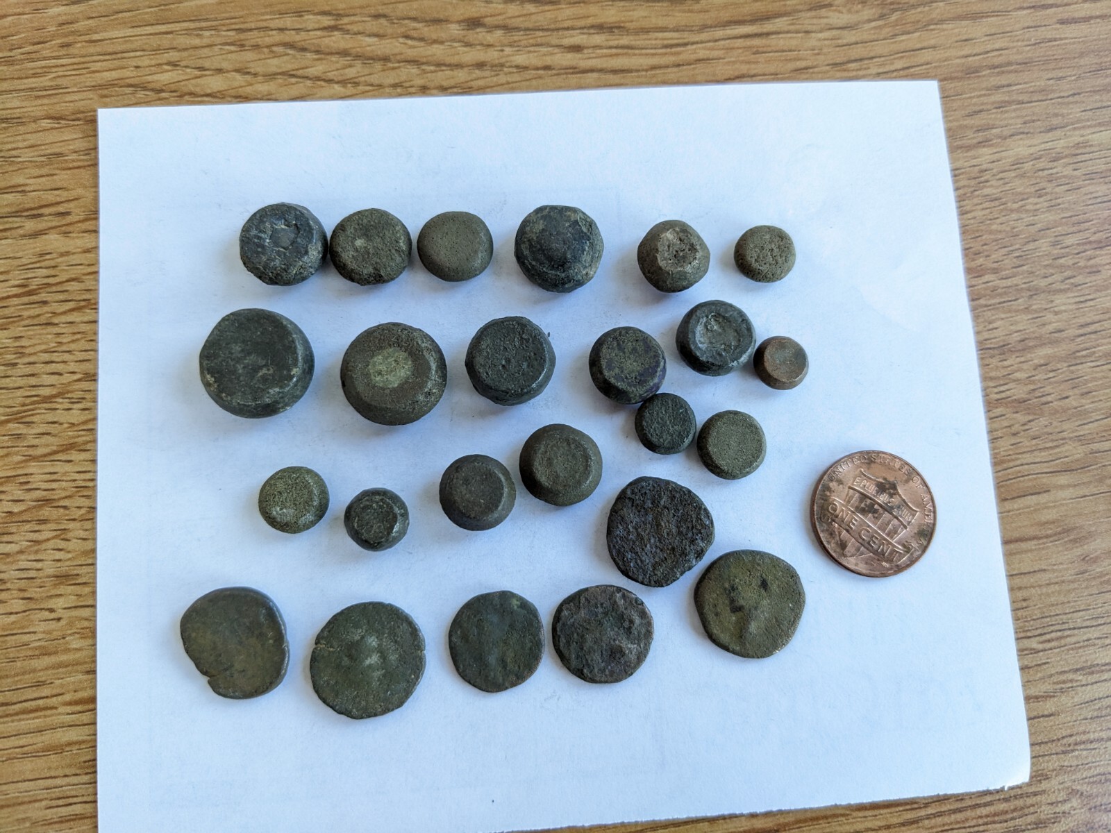 LOT OF 5 Srivijaya Coins or Jambi Lion Copper Unit, Some Beveled, 1000 ...