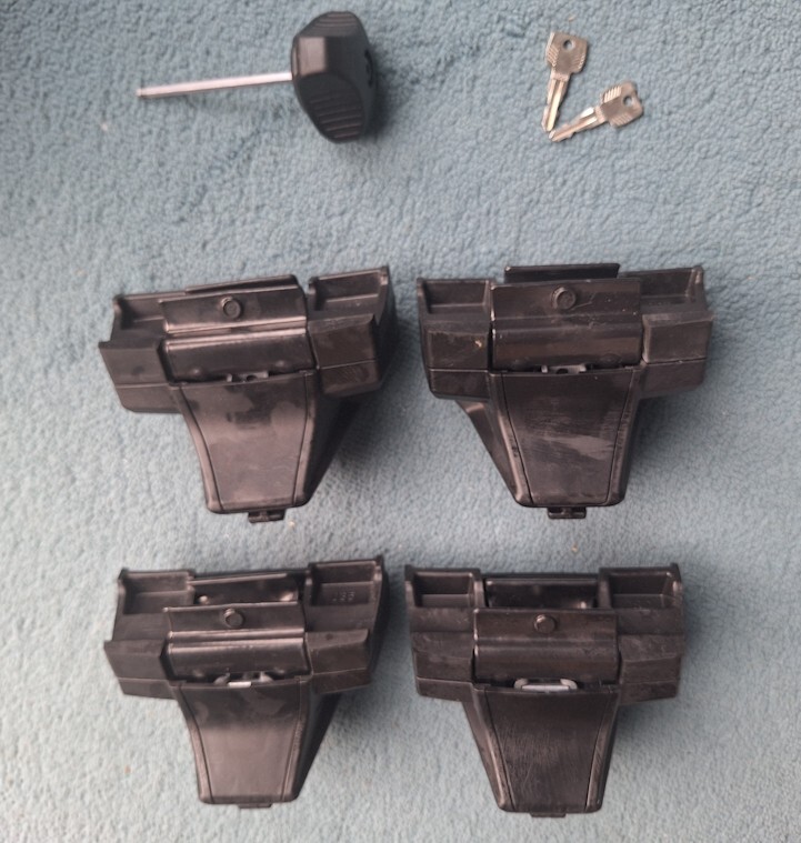 Thule Evo Flush Rail foot 4 pack black 710600 ##PLUS## Thule Fitting ...