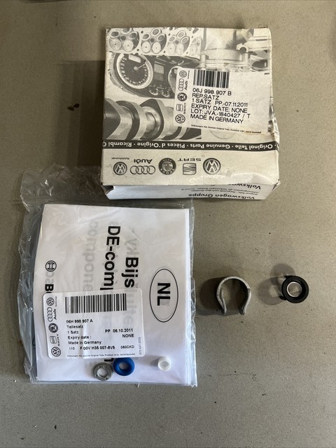 Volkswagen 06J998907D Fuel Injector O-ring Kit Set of 4 for sale online ...