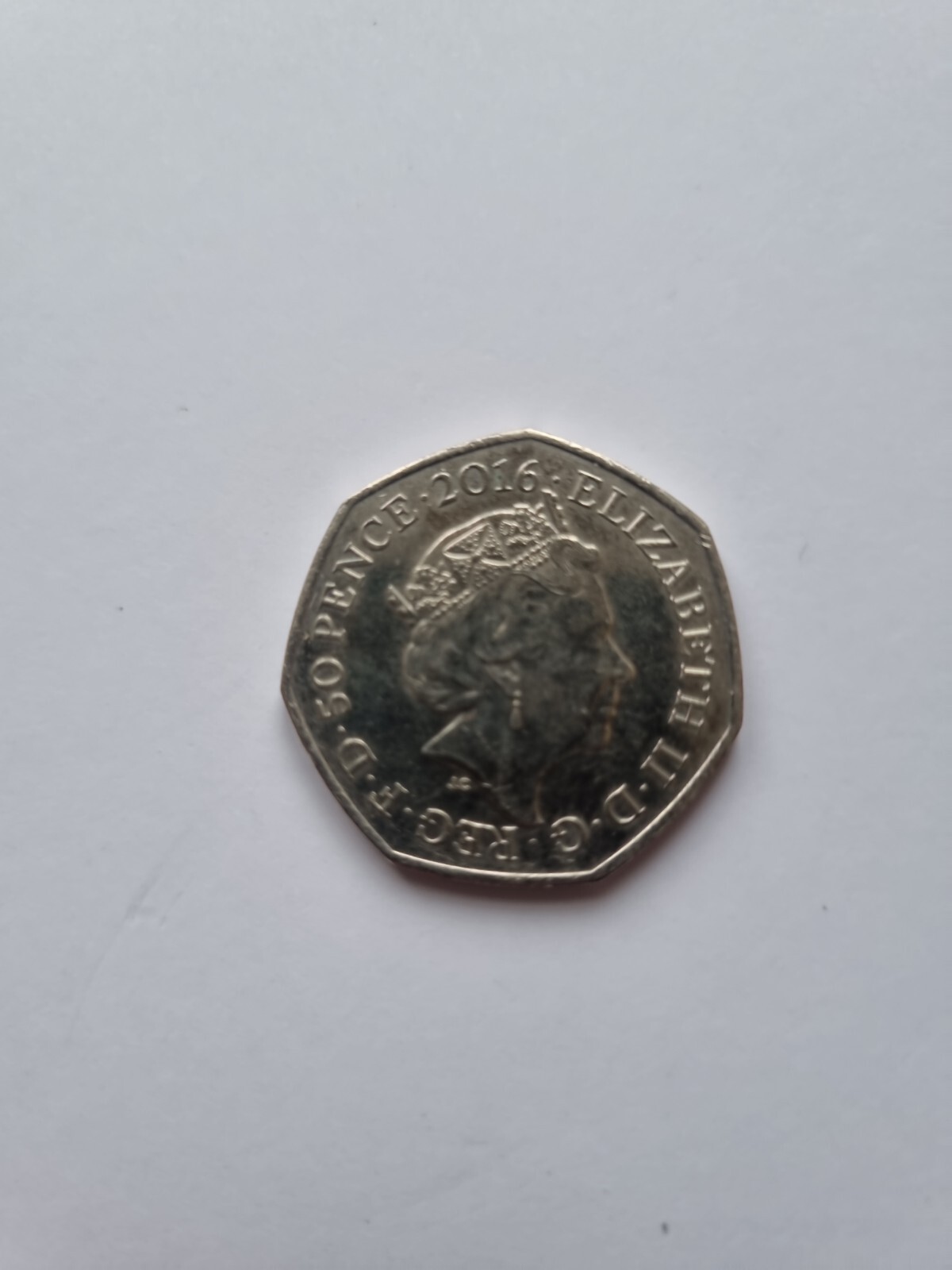 Rare legendary Beatrix Potter Peter Rabbit half whisker 50 pence Coin ...