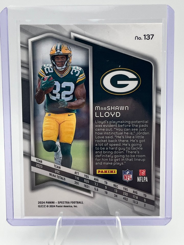 MarShawn Lloyd 2024 Panini Spectra #137 | eBay