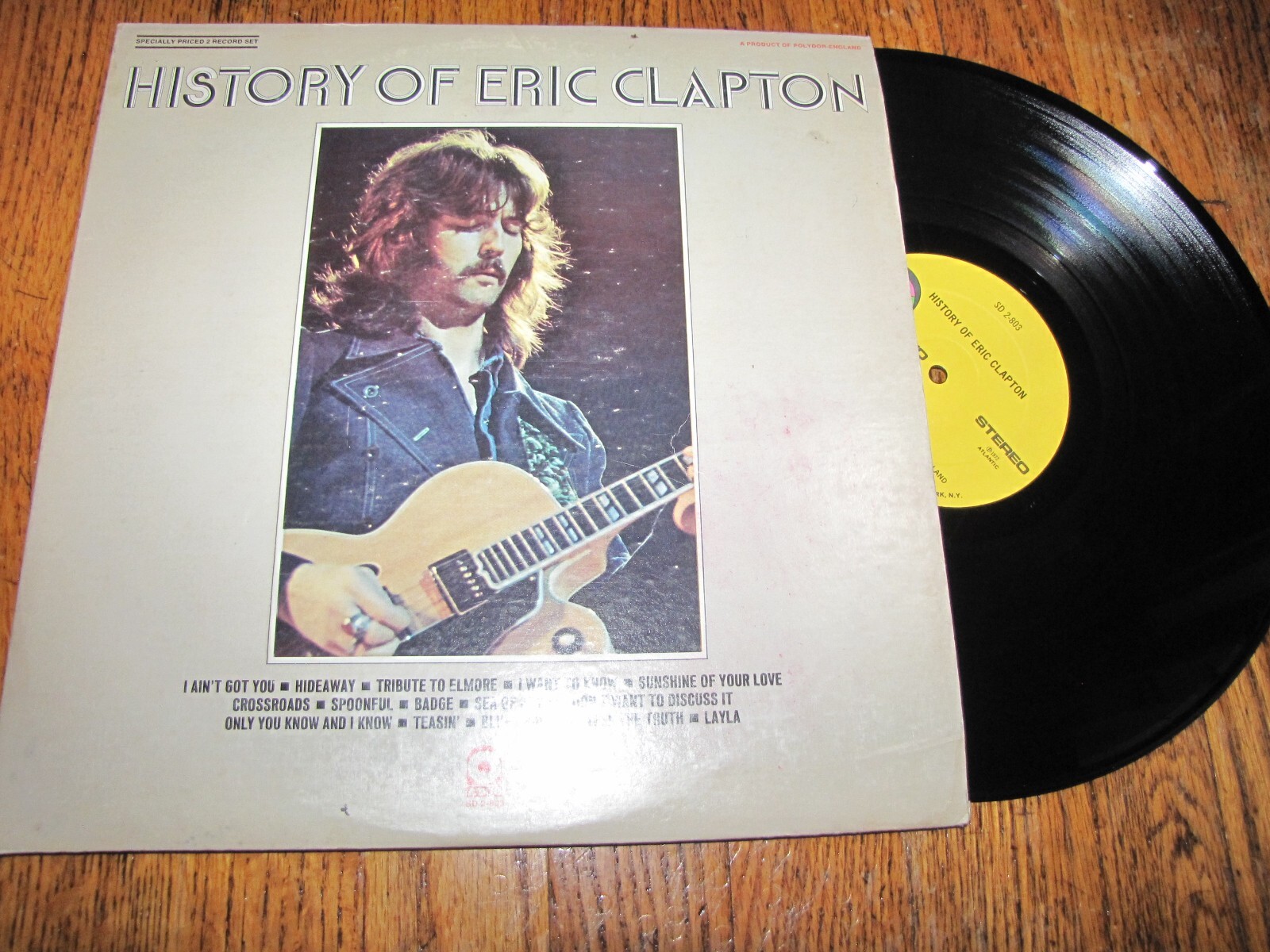 ERIC CLAPTON - HISTORY OF ERIC CLAPTON - ATCO RECORDS DOUBLE LP SD 2 ...