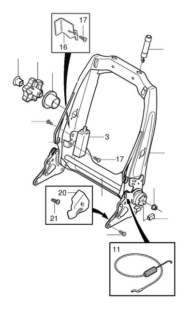 Volvo 8613313 Genuine OEM Factory Original Lumbar Adjuster for sale ...