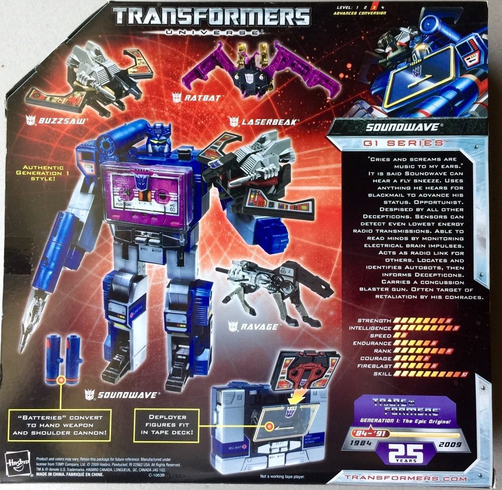 TRANSFORMERS Universe__SOUNDWAVE figure_Comic Con 2009 Exclusive ...