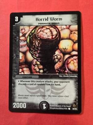 2004 Duel Masters Evo Crushinators of Doom #30 Horrid Worm, C, NF, cd1 ...