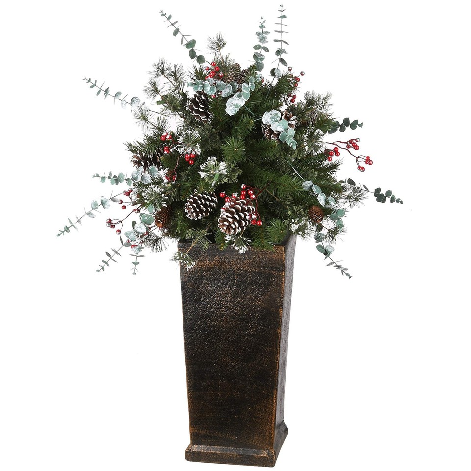 3 ft. Pre-Lit Meadow Basin Tree with LED Lights | eBay