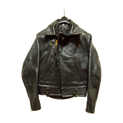 Vintage 60s CAL LEATHER CHP Horsehide Motorcycle Police Jacket TALON ...