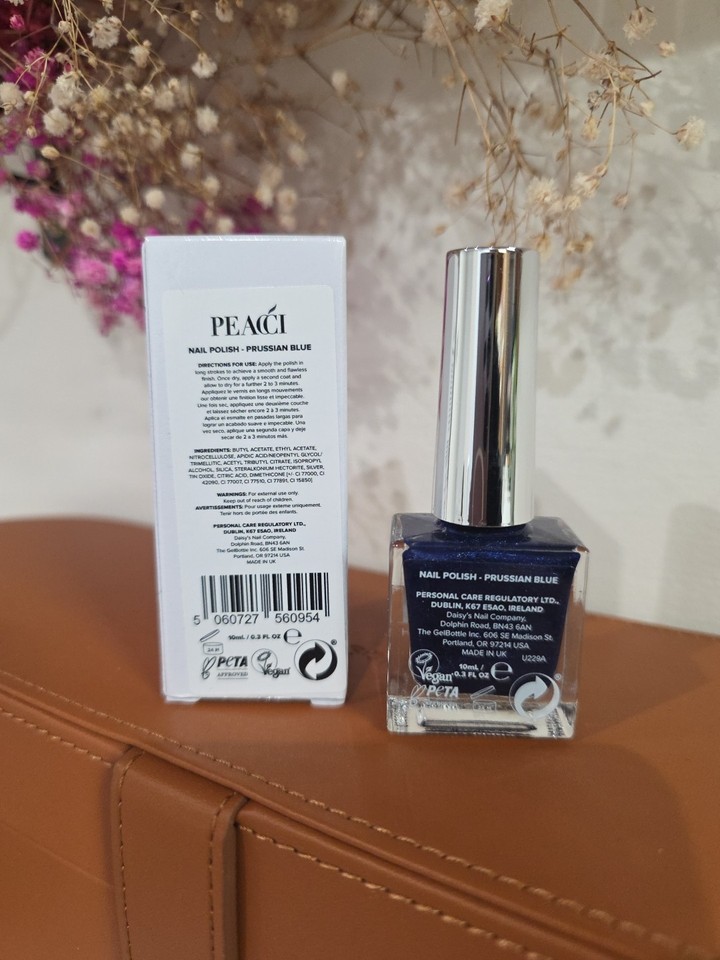 peacci nail polish prussian blue 10ml | eBay UK
