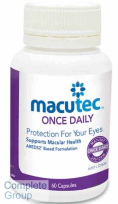 Macutec Once Daily 60 capsules x 3 bottles Protection Supports Macula ...