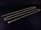 New Solid 10k Yellow Gold Moon Cut Style Link Chain Necklace (1.5mm) 18 ...