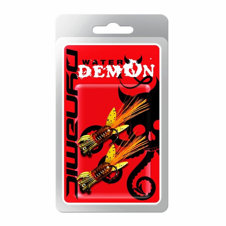WATER DEMON 2 pack, Dynamic Lures (Craw Oil) 1/16oz Soft hair jig ...