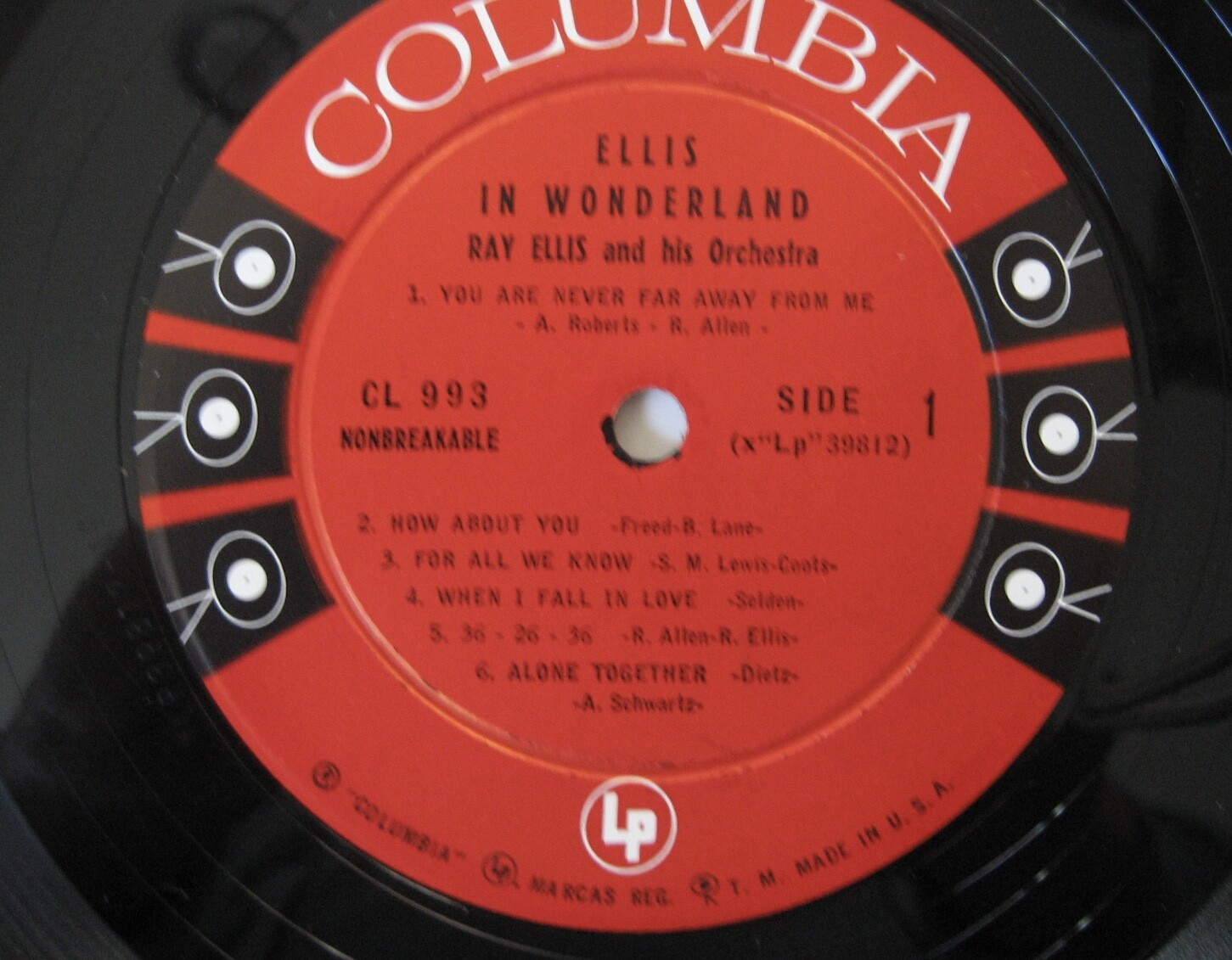 RAY ELLIS: Ellis In Wonderland LP Columbia # CL 993 Mono 1957 Release ...