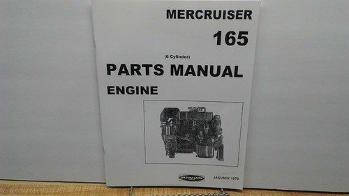 Mercury 165 MerCruiser Engine Parts Manual – 165 HP – 1970 – 6 Cyl ...