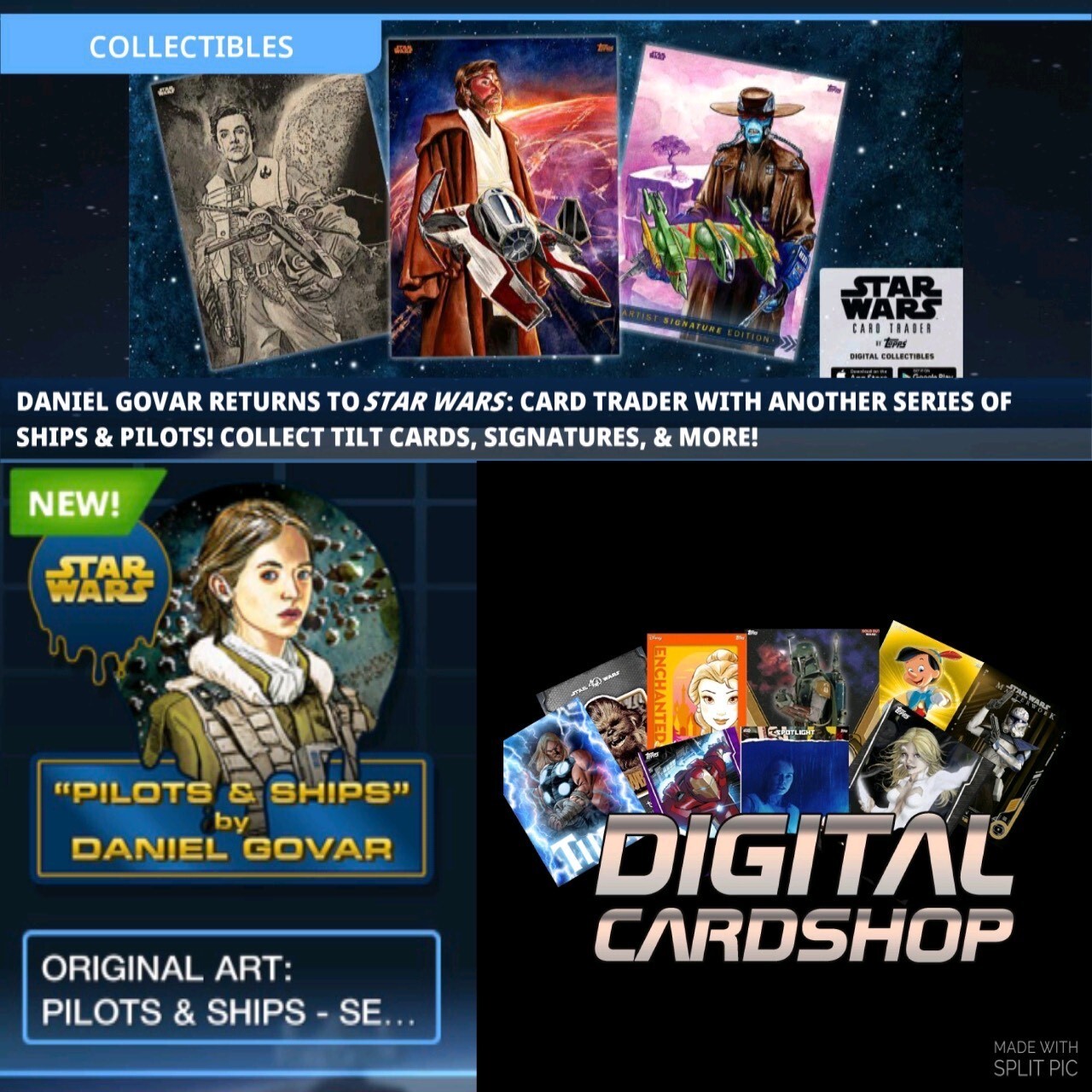 Topps Star Wars Card Trader Series 2 Original Art Pilots Ships ...