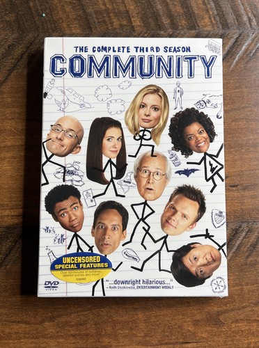 Community: The Complete Third Season DVDs UNCENSORED SPECIAL FEATURES ...
