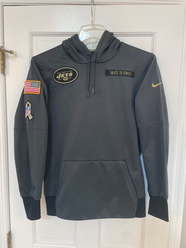 Nike NFL Therma-Fit Mens Size S Gray New York Jets Hoodie Veterans Camo ...