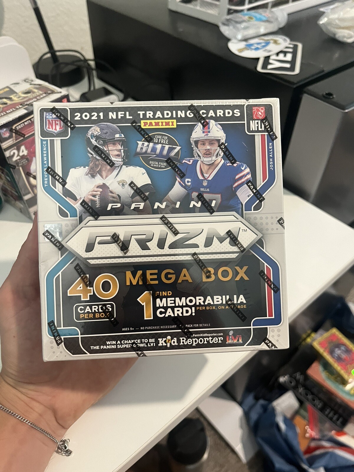 2021 Panini Prizm Football NFL Mega Box Walmart Sealed Neon Green ...