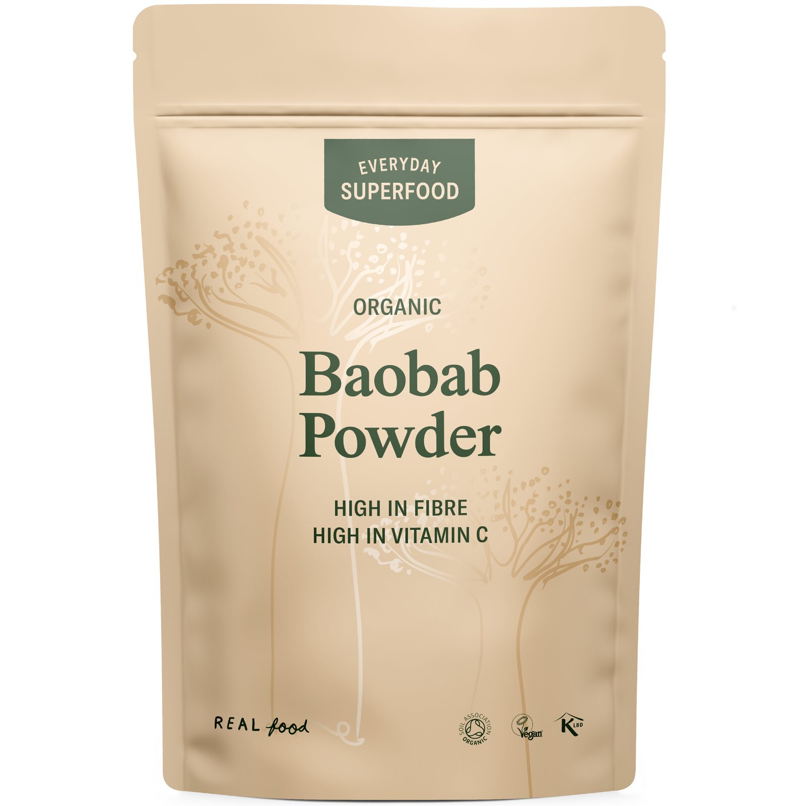 Organic Baobab Powder High Vitamin C Ideal in Drinks, Tea & Baking, Vegan Kosher | eBay UK
