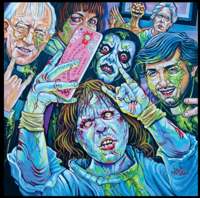 The Exorcist Cursed Zombie Cult Horror Movie Poster Giclee Print 12x12 ...