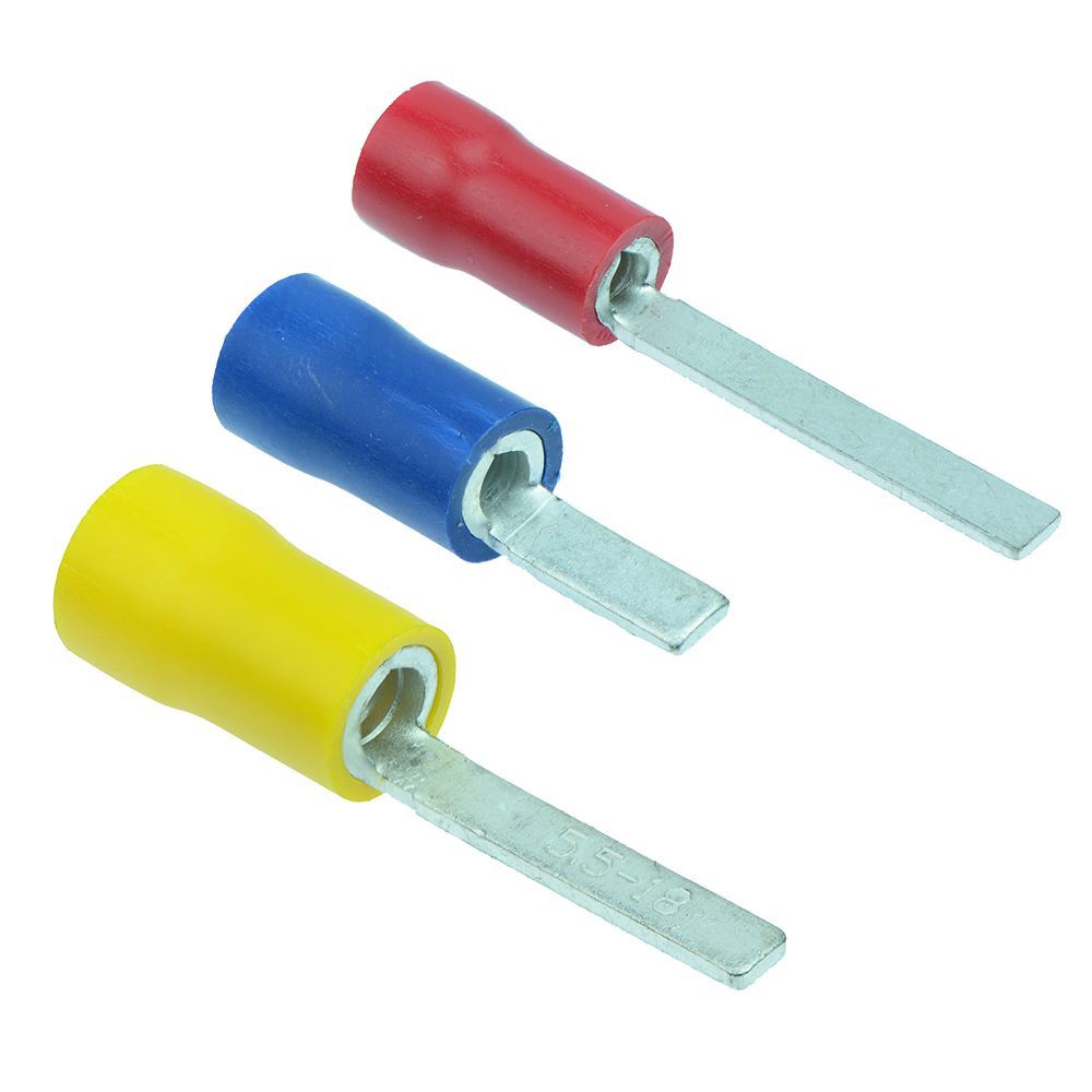 Red / Blue / Yellow Blade Terminal Insulated Crimp Connector | eBay UK