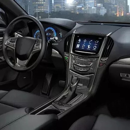 37Pcs Real Carbon Fiber Kits Full Interior Trim For Cadillac ATS ATSL 2013-2019 | eBay