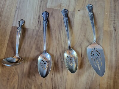 Old Company Plate Rose Service Signature Series Monogram 2 Serving ...