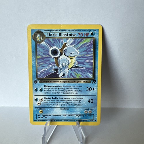 Pokémon TCG Dark Blastoise Team Rocket 20/82 Regular 1st Edition Rare ...