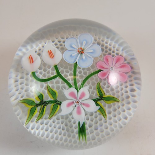 Baccarat Crystal Paperweight 1986 Limited Edition 5 Flower | eBay