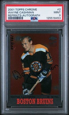 2001 TOPPS CHROME REPRINTS AUTO #2 WAYNE CASHMAN 192/200 PSA 9 | eBay