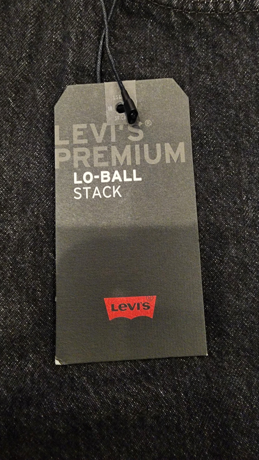 Levis Mens Lo-Ball Stack Tapered Slim Fit Knee Rip Stretch Jeans W40 ...