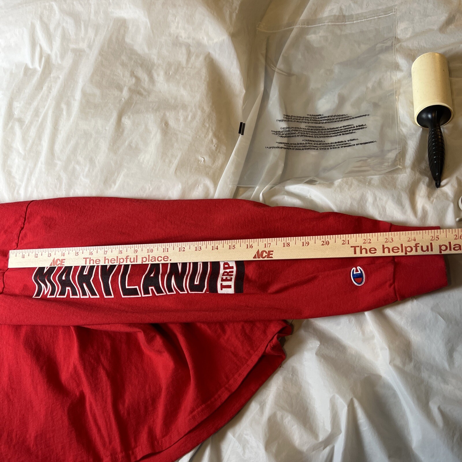 Maryland Terps Men Sz 3XL Champion Authentic Red L/S NCAA Turtles ...