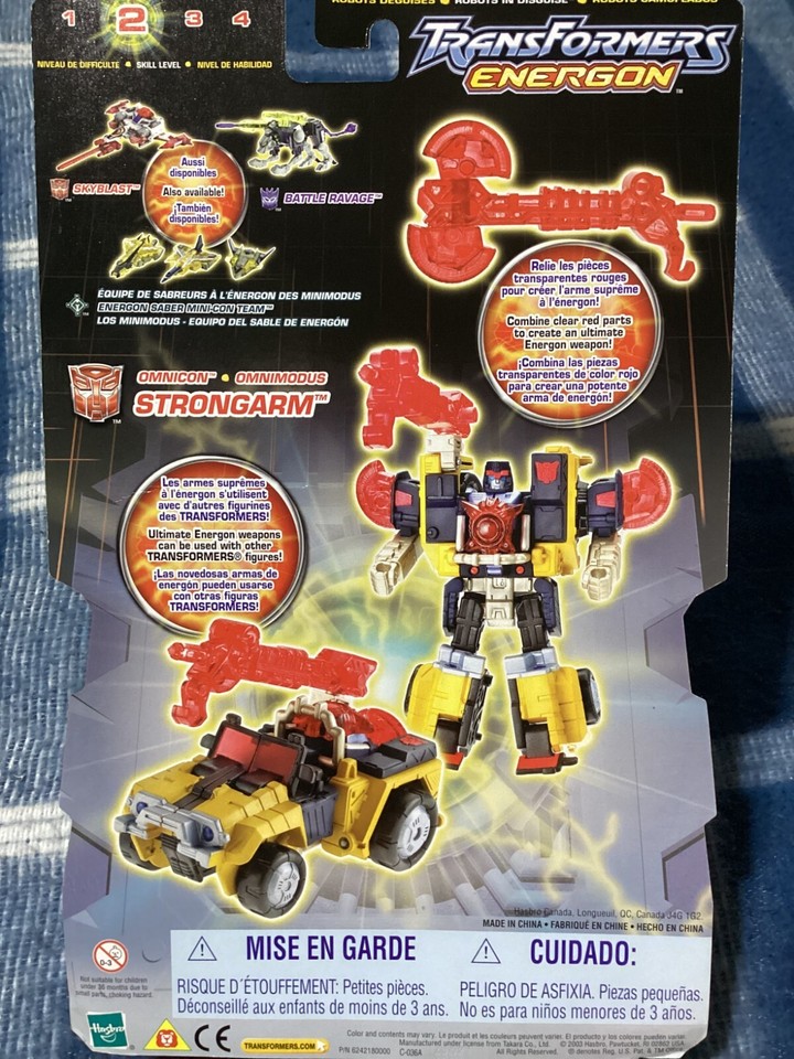 Energon Strongarm Omnicon Sealed MISB MOSC Energon Energon Transformers ...