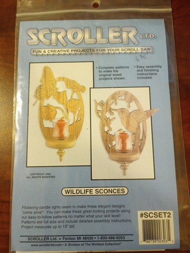 Full Size Scroller Ltd Wood Pattern Wildlife Scones Butterfly Bird ...