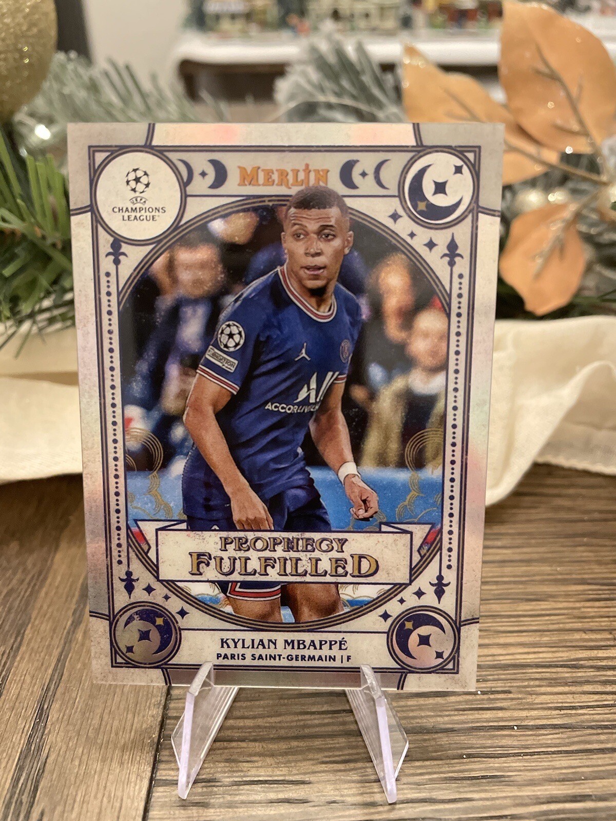 2021-22 Topps Merlin Chrome UEFA Kylian Mbappe Prophecy Fulfilled #PF-5 ...