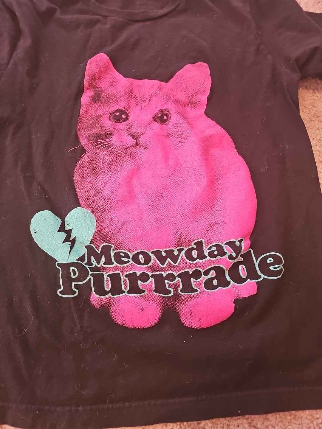 Rare Vintage Mayday Parade shirt Cat Meowday Purrade … - Gem