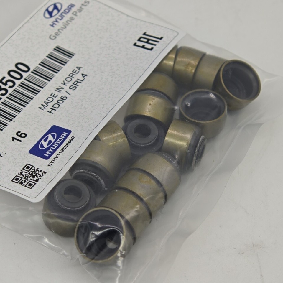 16PCS Viton Valve Stem Seals fits for 93-12 Hyundai 01-11 Kia OEM 22224 ...