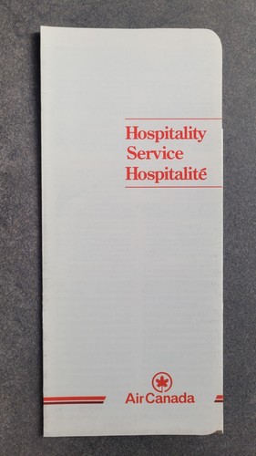 Air Canada Hospitality Service Ticket Folder (1992) | eBay.de